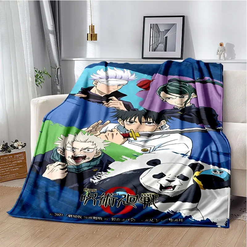Cartoon Anime Jujutsu Kaisen Throws Blanket Super Soft Featuring Yuji ...