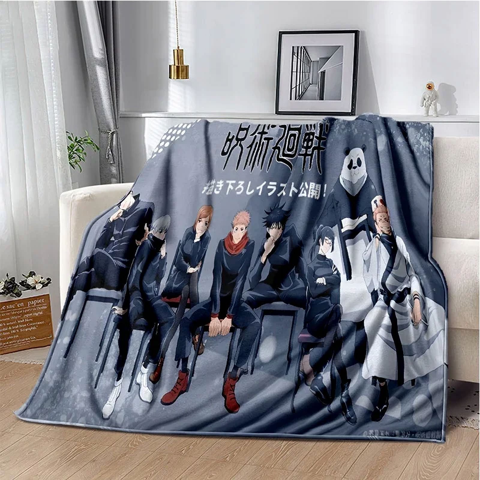Cartoon Anime Jujutsu Kaisen Throws Blanket Super Soft Featuring Yuji ...