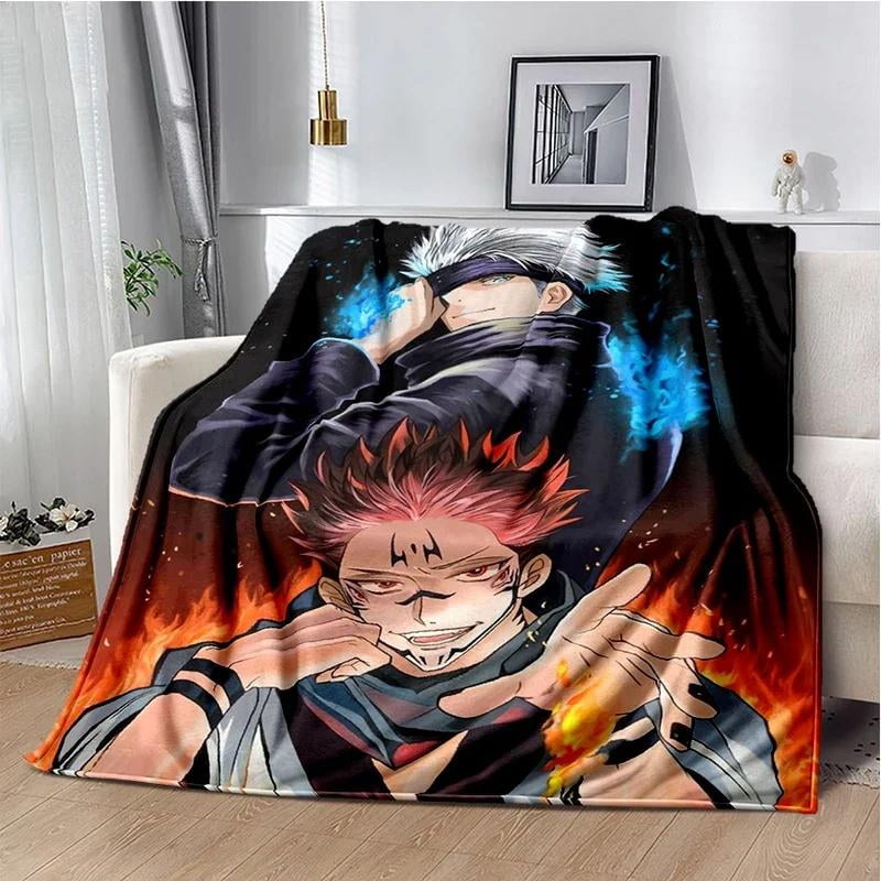 Cartoon Anime Jujutsu Kaisen Throws Blanket Super Soft Featuring Yuji ...