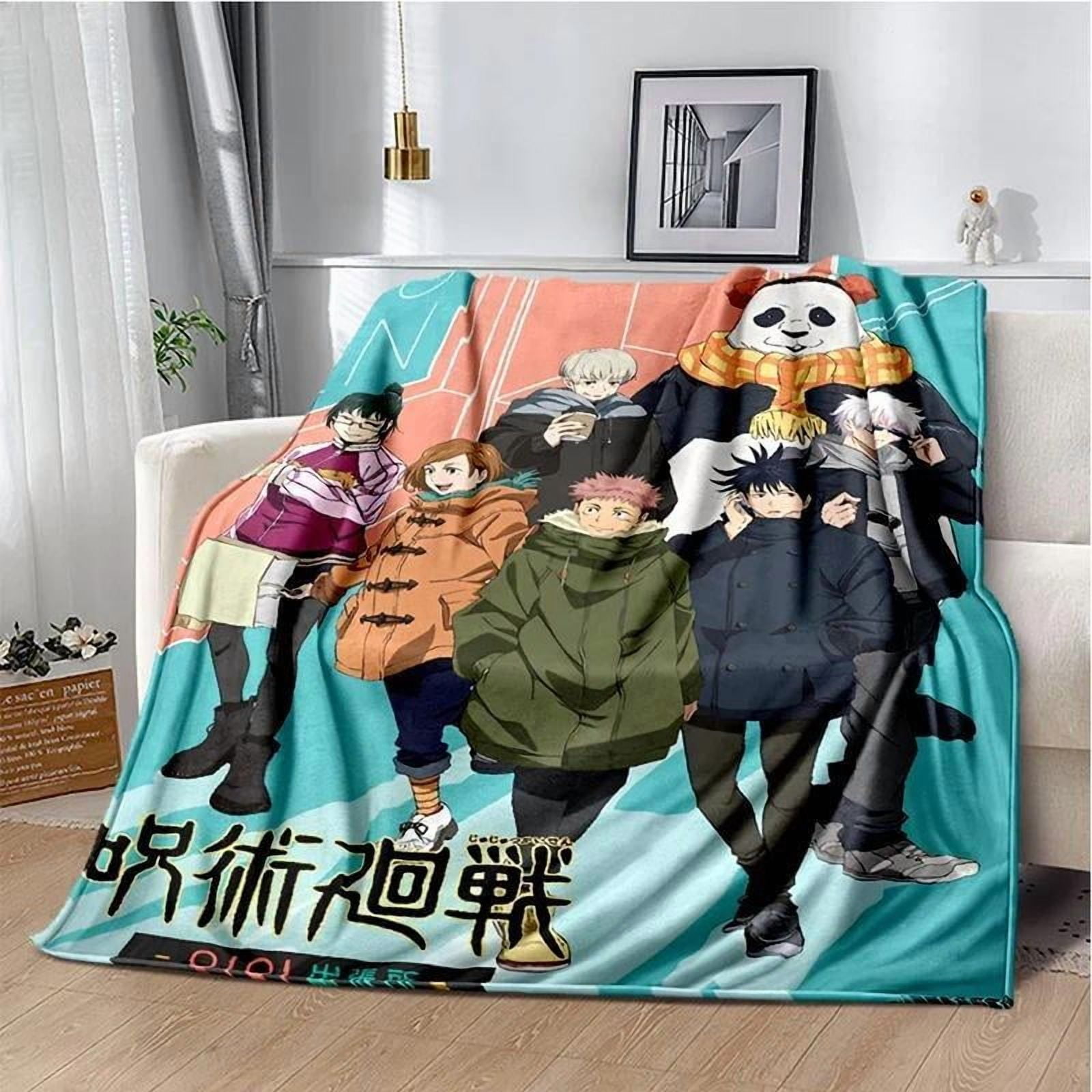 Cartoon Anime Jujutsu Kaisen Throws Blanket Super Soft Featuring Yuji ...