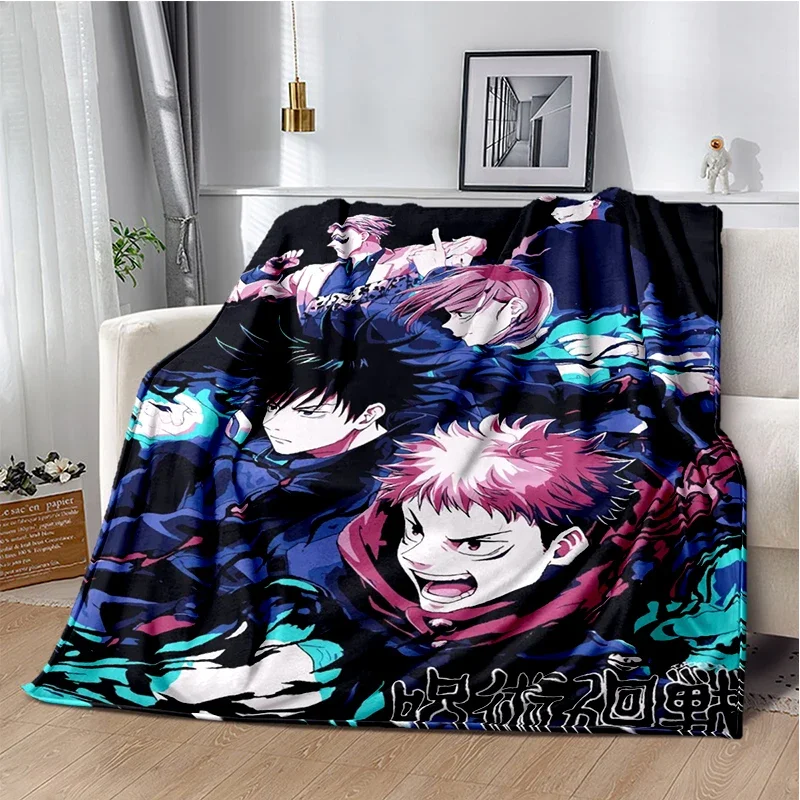 Cartoon Anime Jujutsu Kaisen Throws Blanket Super Soft Featuring Yuji ...