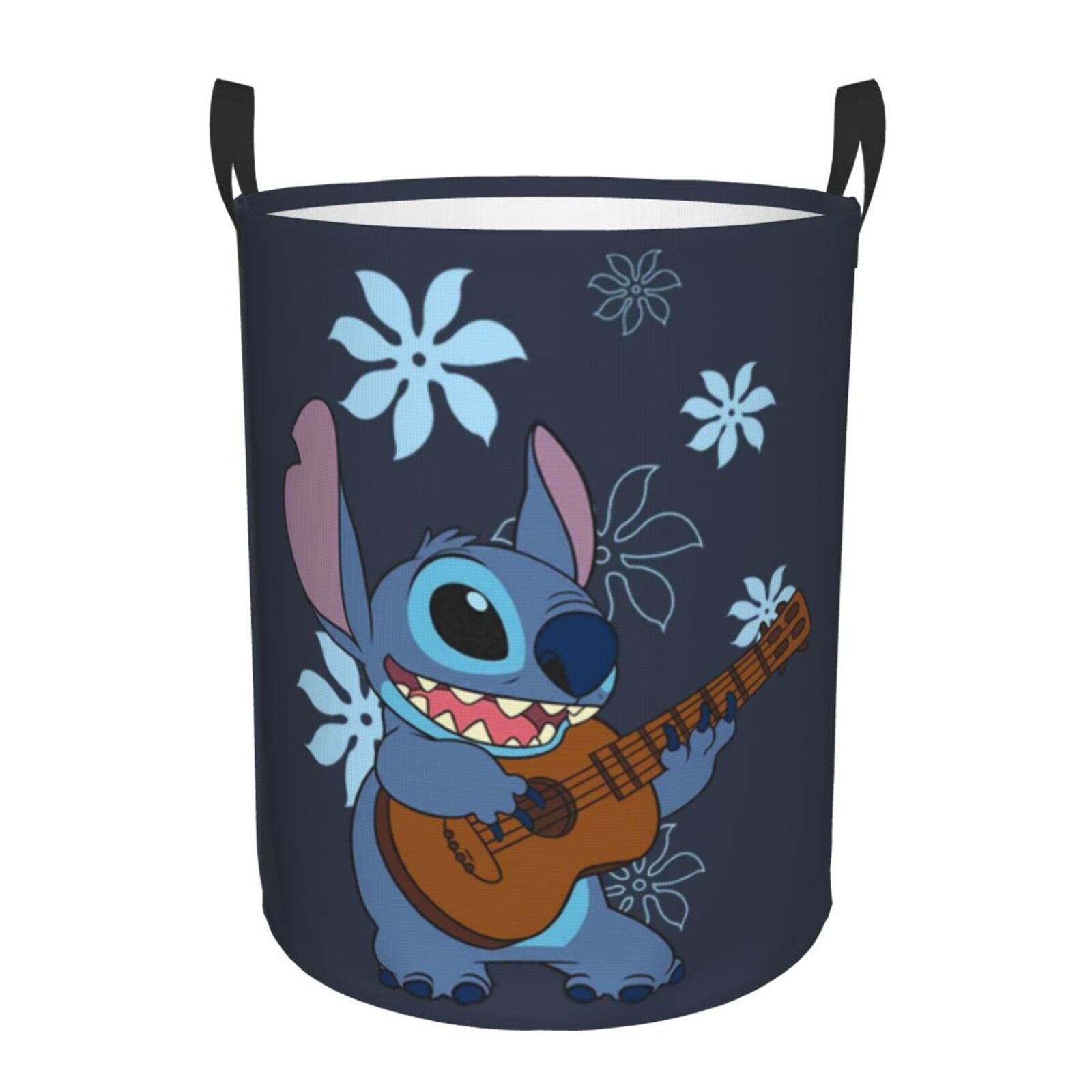 Cartoon Anime Lilo and Stitch angel Round Waterproof Foldable Laundry ...