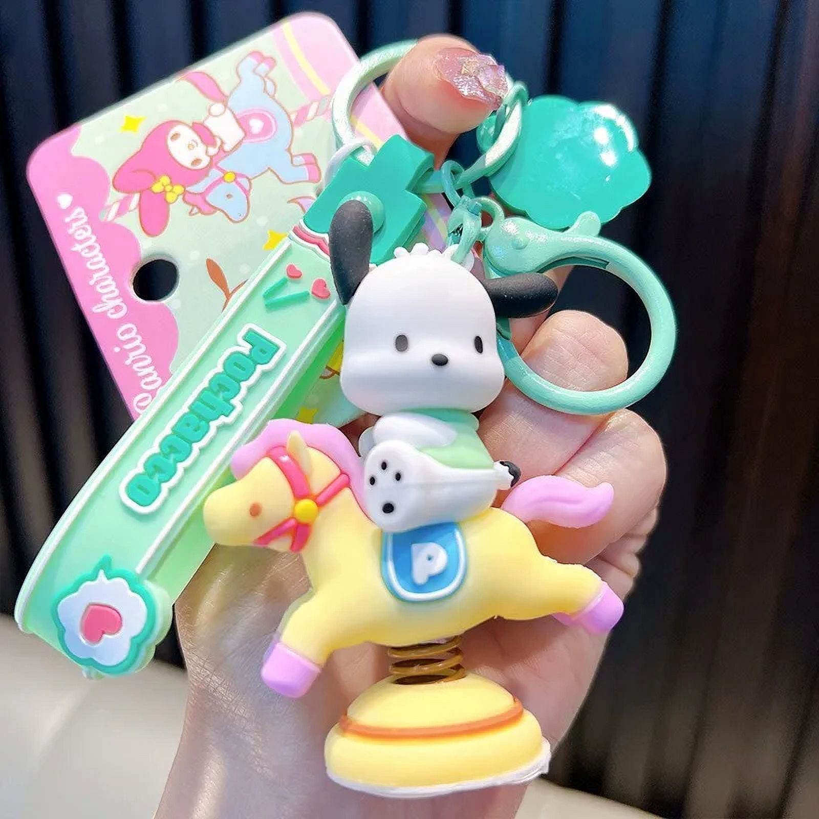 Cartoon Anime Melody Doll Keychain Genuine Sanrio Kuromi Cinnamoroll ...