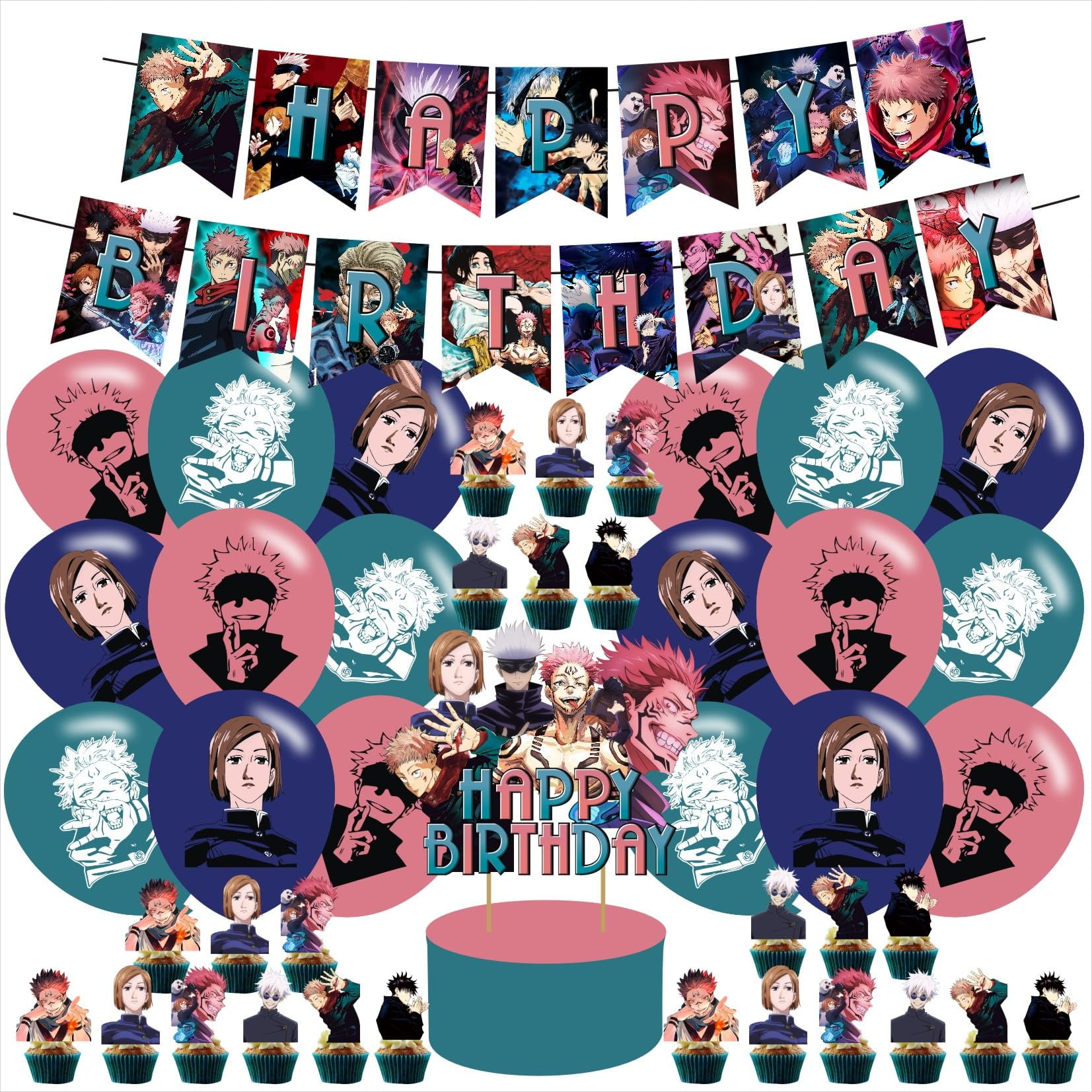 Cartoon Anime Party Supplies ,Anime Birthday AFN1Party Decoration Anime ...