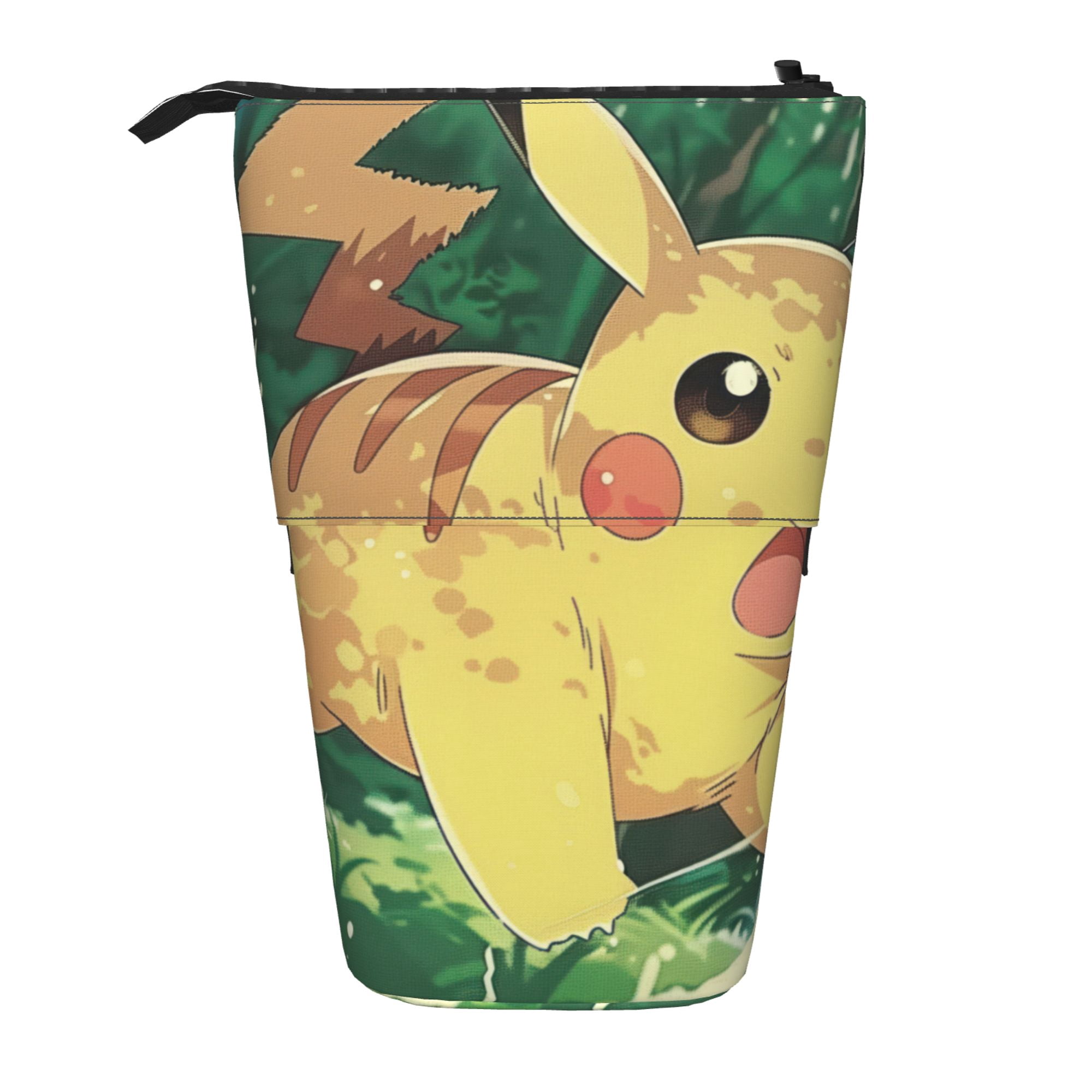 Cartoon Anime Pokemon Telescopic Pencil Pouch Standing Pen Holder ...