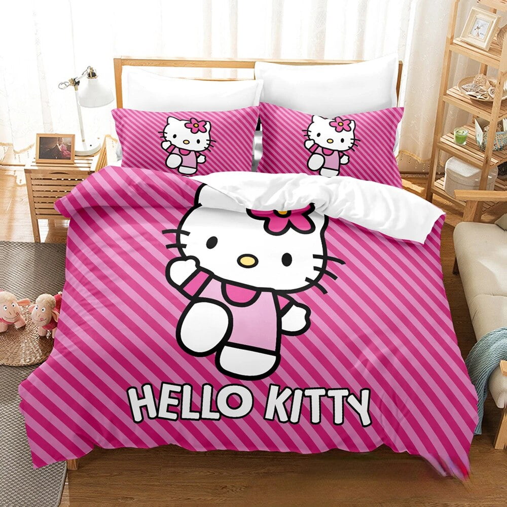 Customer reviews for Cartoon Anime Sanrio Bedding Set Kawaii Hello ...