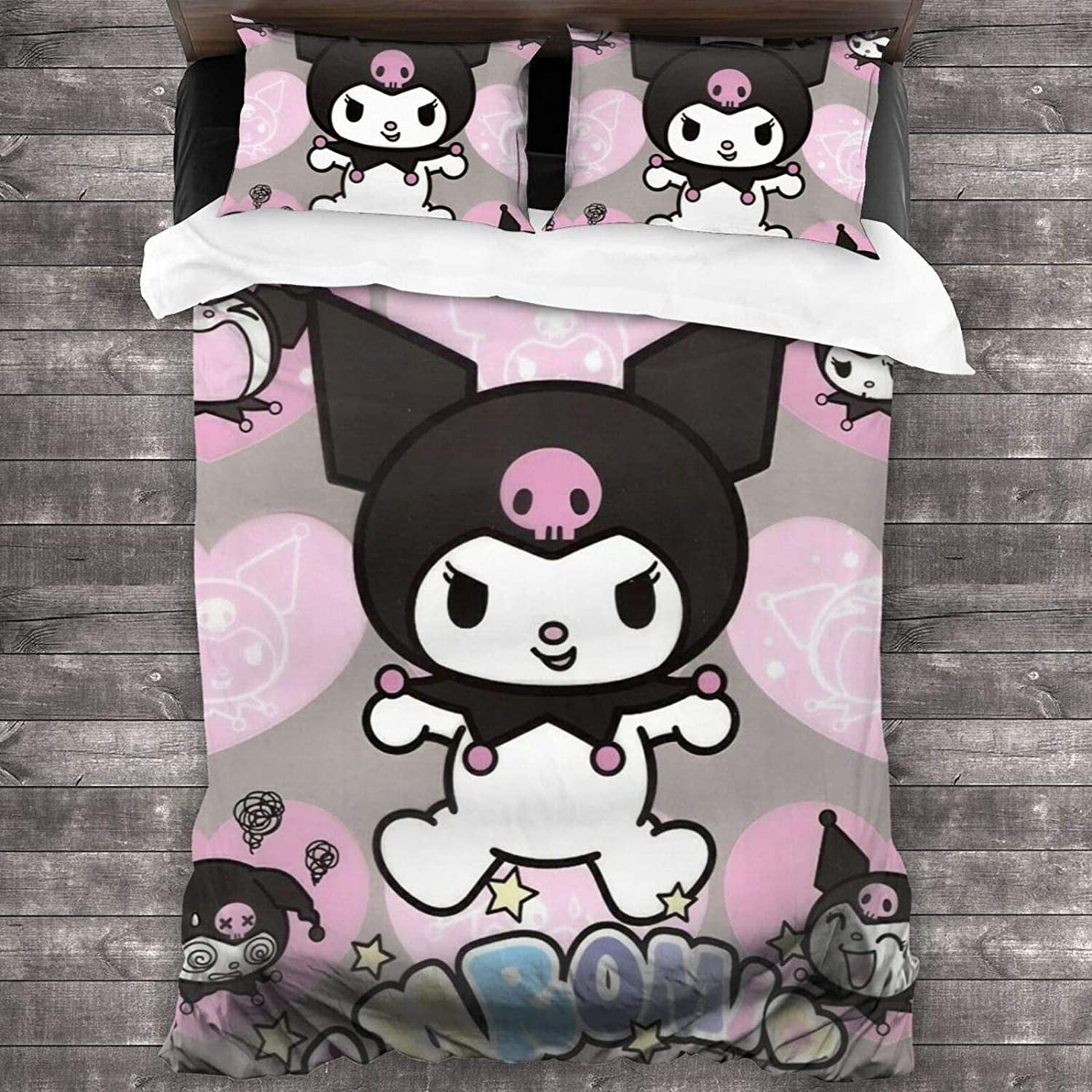 Cartoon Anime Sanrio Kuromi Bedding Set No Quilt Duvet Cover Without ...