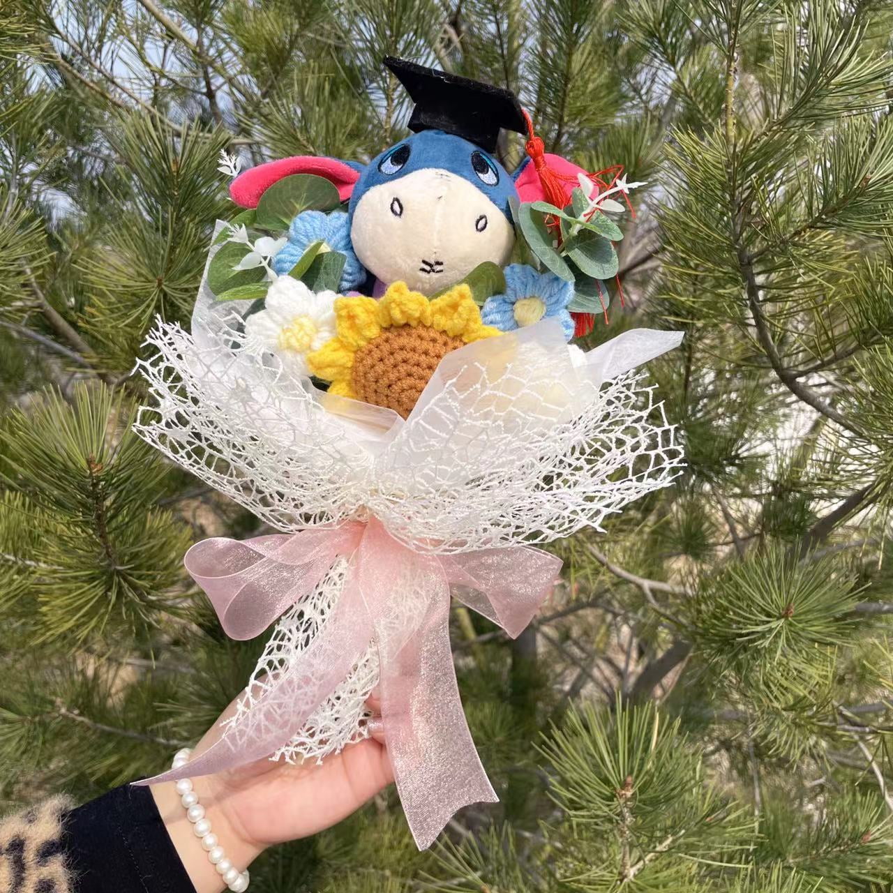 Cartoon Anime Series Plush Kids Toys Graduation Bouquet Children's Day ...