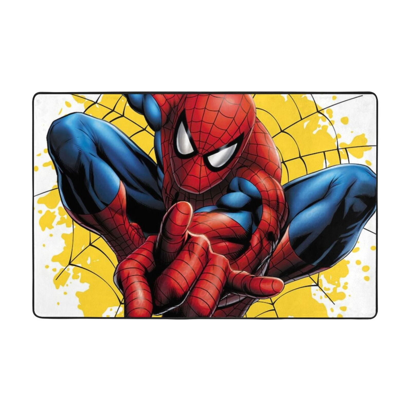 Cartoon Anime Spider Man Area Rug Non-Slip Rugs Soft Carpet Soft ...