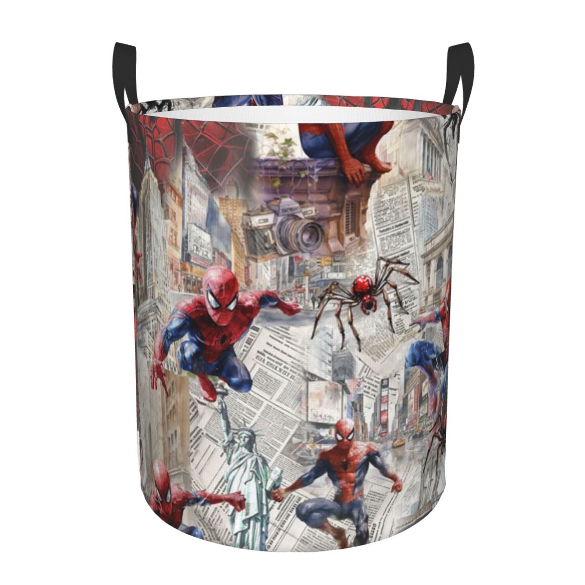 Cartoon Anime Spider Man Laundry Basket Room Decor for Boys Spiderman ...