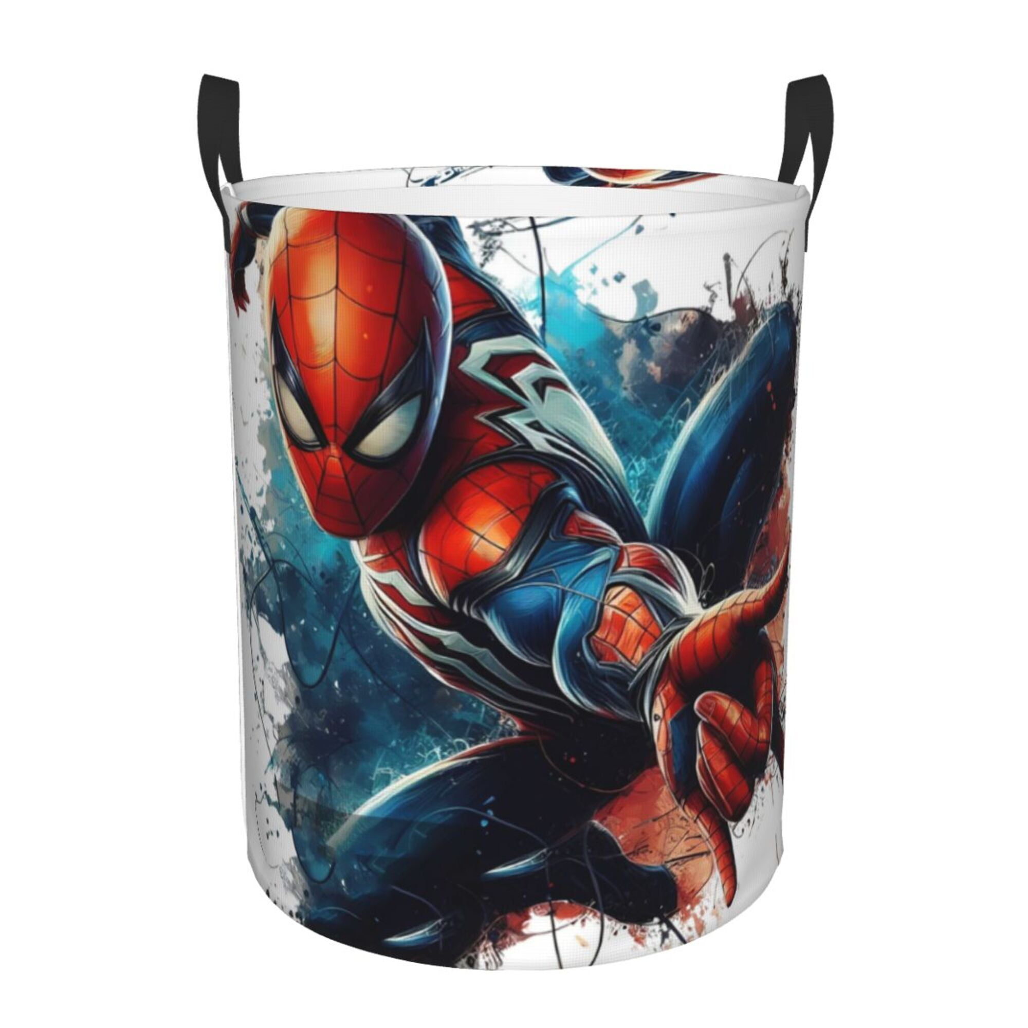 Cartoon Anime Spider Man Laundry Basket Room Decor for Boys Spiderman ...