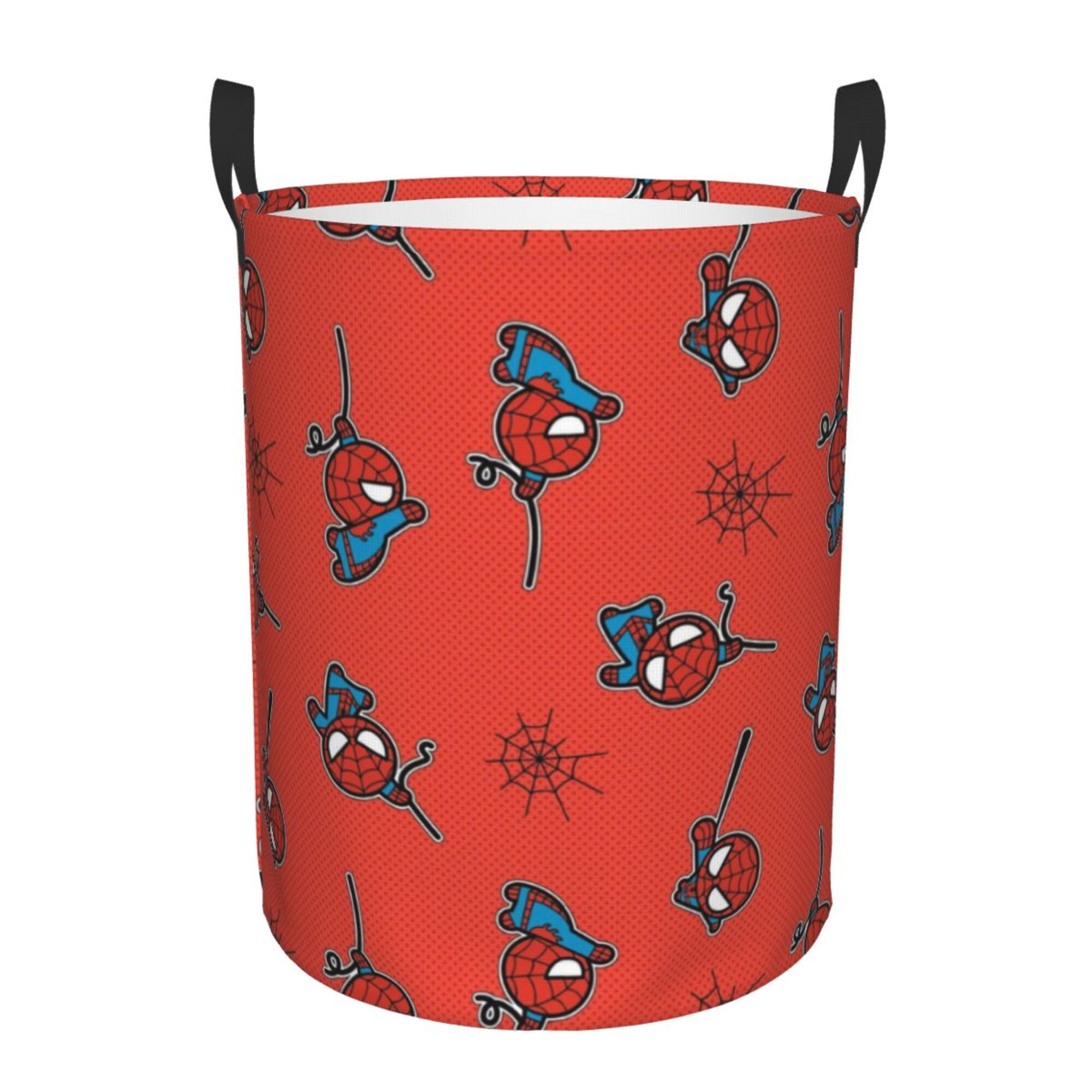 Cartoon Anime Spider Man Laundry Basket Room Decor for Boys Spiderman ...