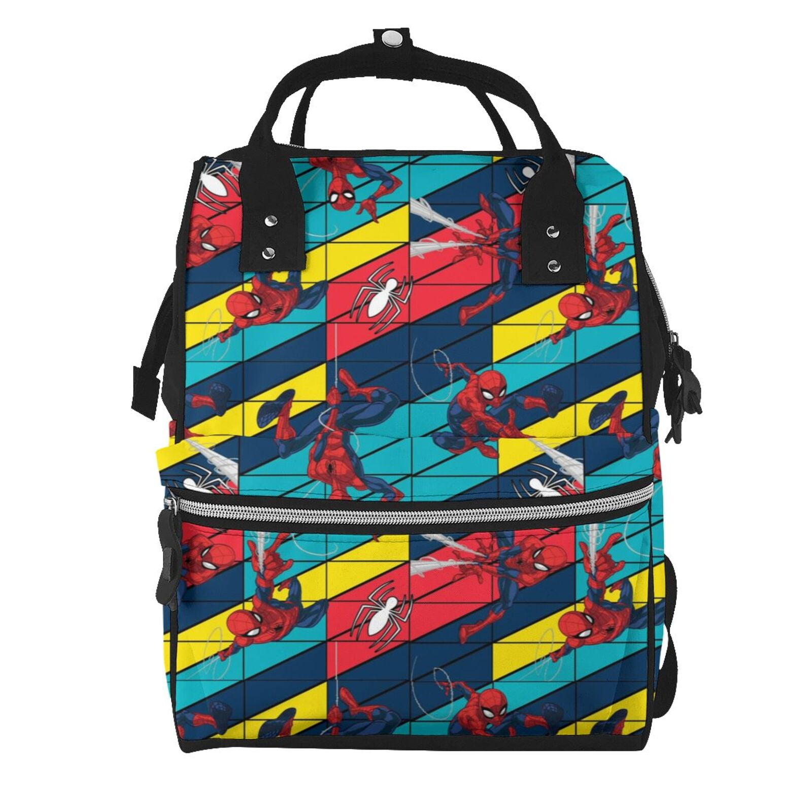 Cartoon Anime Spider Man Mummy backpack Spiderman Diaper Bag Oxford ...