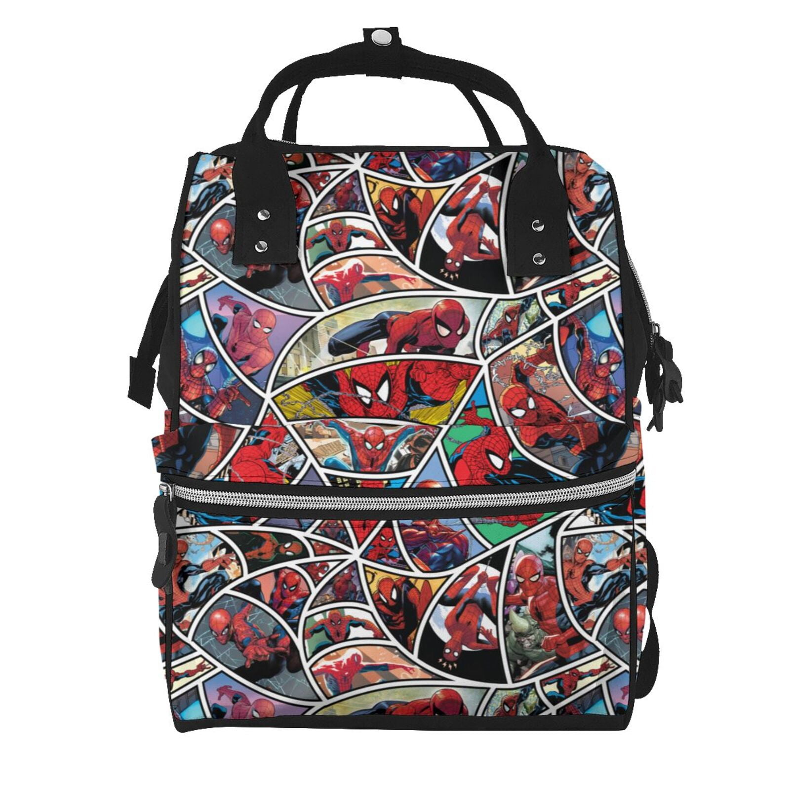 Cartoon Anime Spider Man Mummy backpack Spiderman Diaper Bag Oxford ...