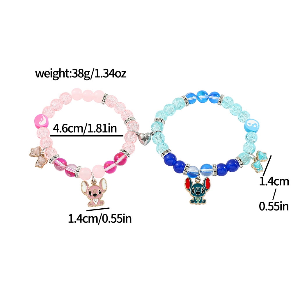 Cartoon Anime Stitch Bracelet Star Baby Adjustable Diamond Bracelet ...
