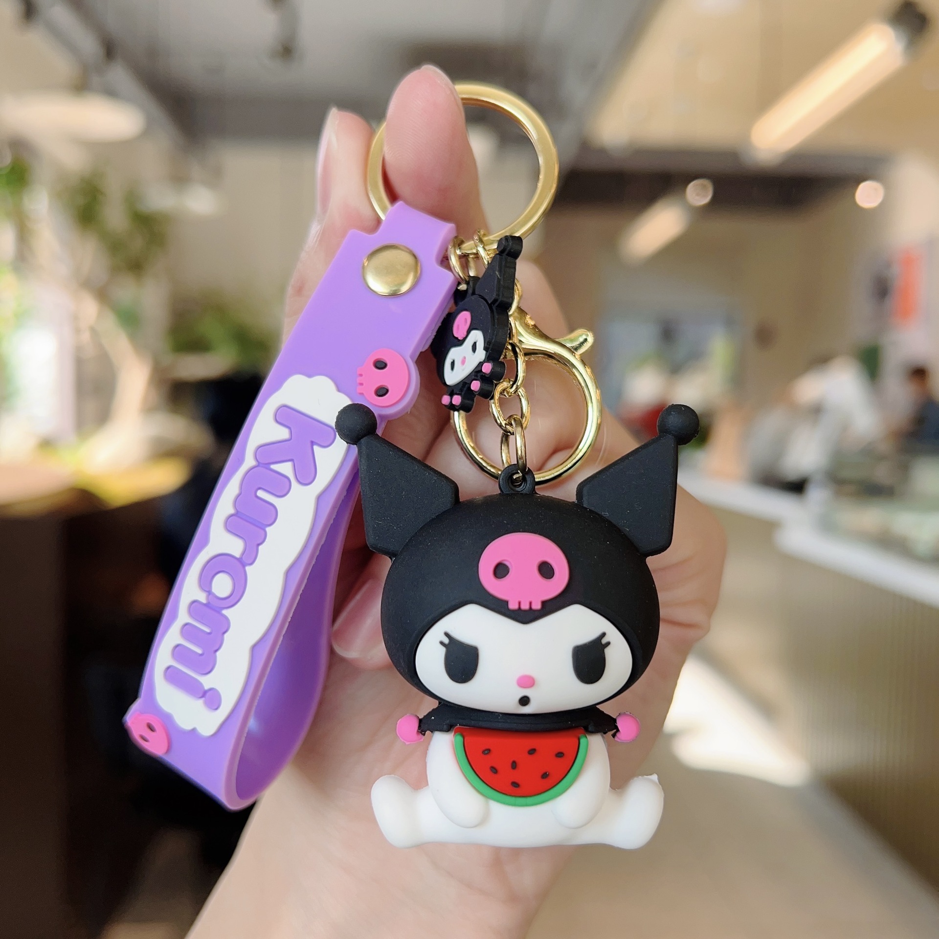 Cartoon Anime i Sanrio Kuromi Keychain Pvc Doll Key Chain Cinnamoroll ...