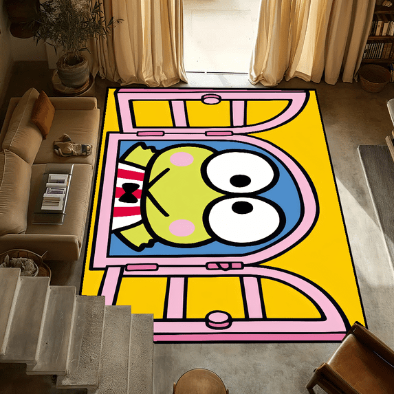 Cartoon Anti-Slip Kitchen Kuromi Hello Kitty Bedroom funny Sanrio Rug ...