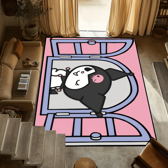 Cartoon Anti-Slip Kitchen Kuromi Hello Kitty Bedroom funny Sanrio Rug ...