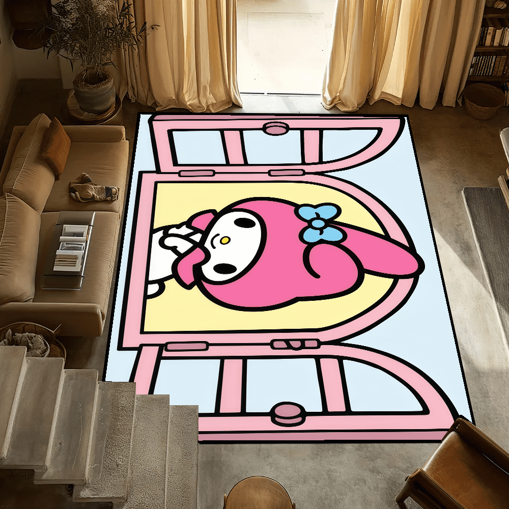 Cartoon Anti-Slip Kitchen Kuromi Hello Kitty Bedroom funny Sanrio Rug ...