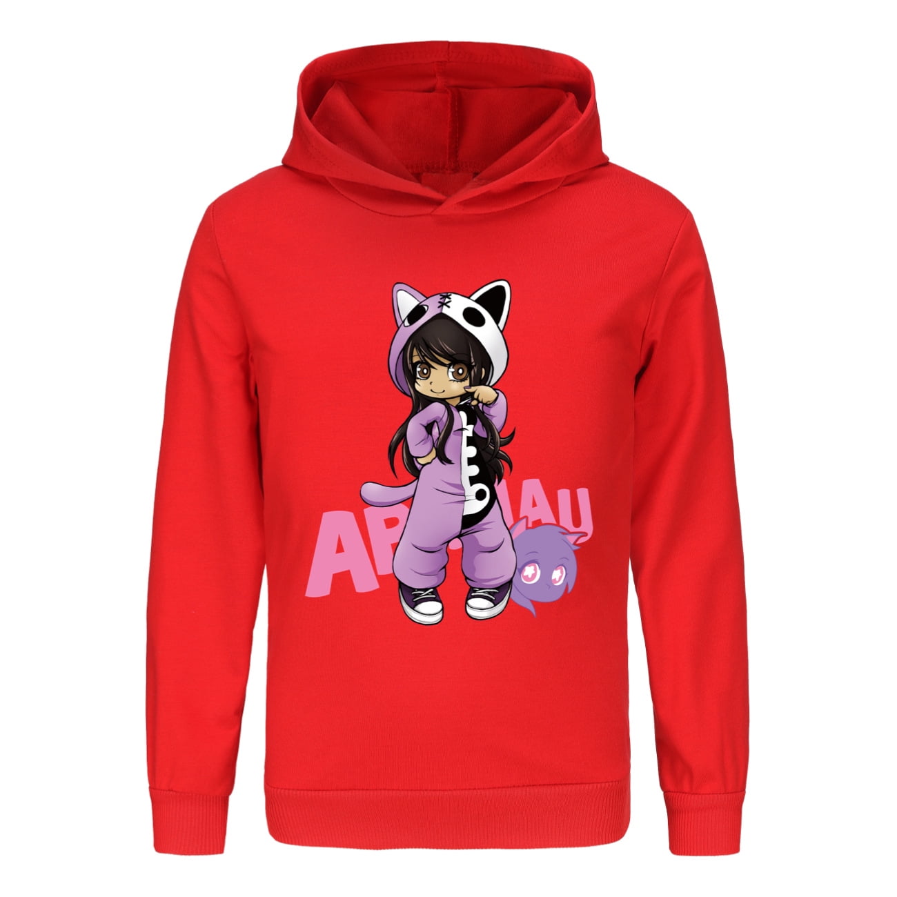 Cartoon Aphmaus Hoodie Sweatshirts for Girls Soft Long Sleeves Pullover ...
