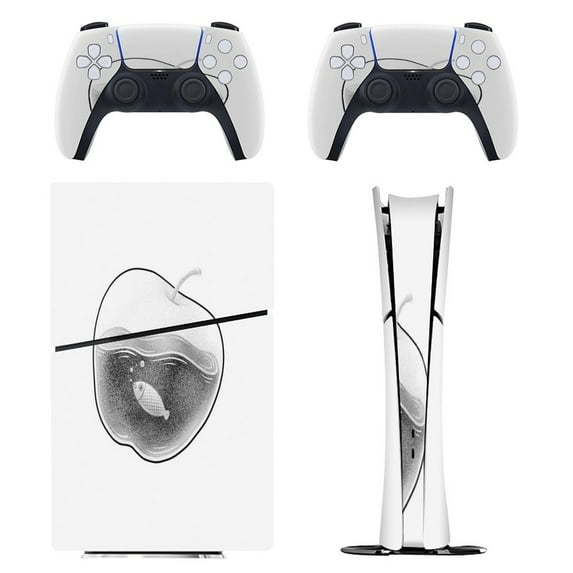 Cartoon Apple Fish PS5/PS5 Slim Digital Disc Skin Sticker For Console ...