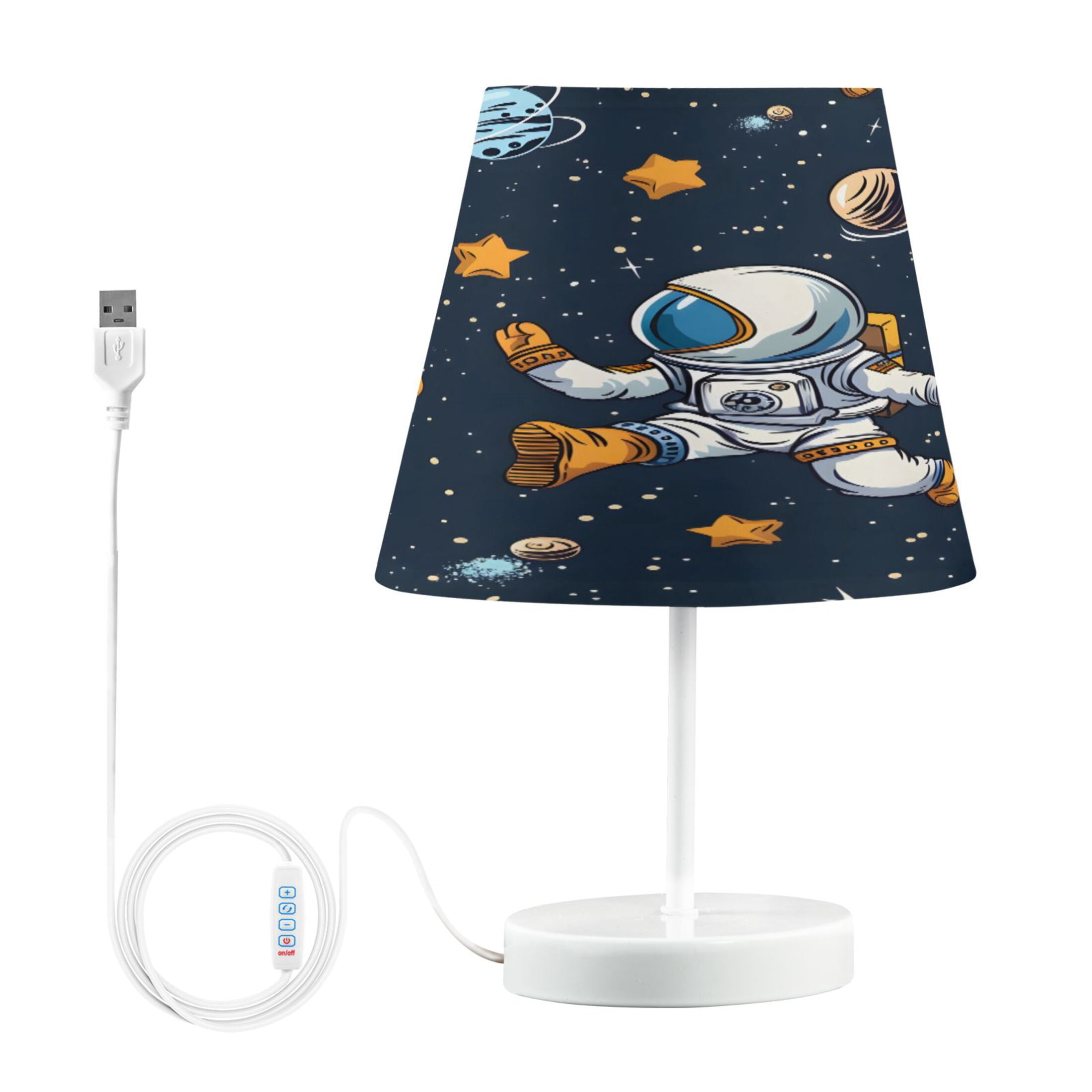Cartoon Astronauts Star Planet Desk Lamp LED Table Nightstand Lamps ...