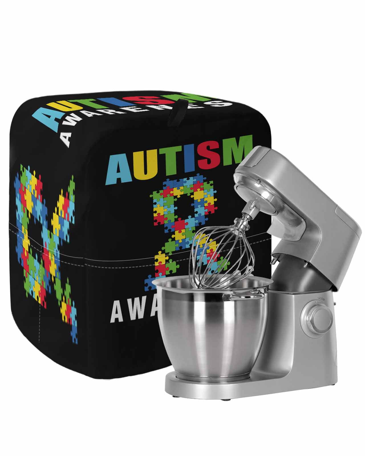 Cartoon Autism Stand Mixer Dust Cover with Storage Pocket & Handles ...