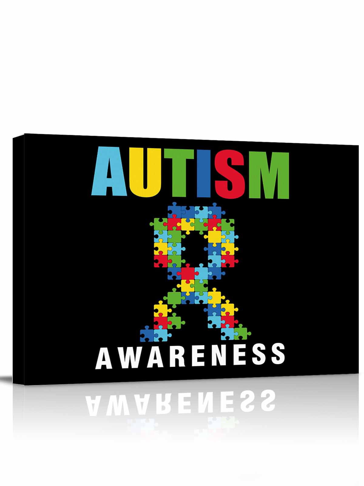 Cartoon Autism Wall Art for Living Room,Canvas Picture Wall Decor for ...
