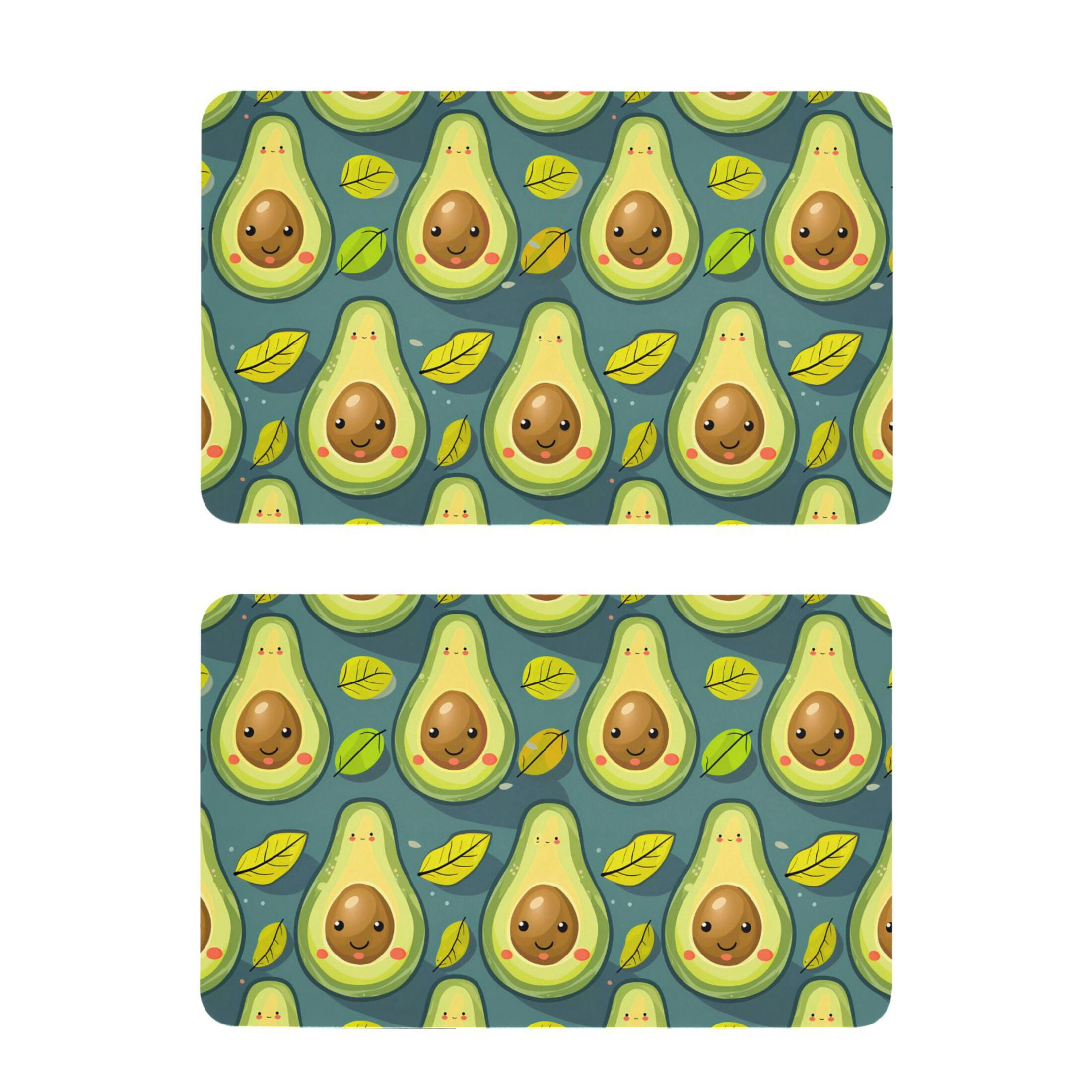 Cartoon Avocado Leaves Fridge Magnetic Sticker Refrigerator Magnets ...