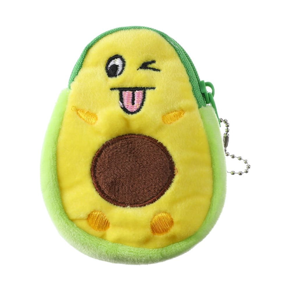 Cartoon Avocado Plush Purse,Small Coin Bag,Kawaii Wallet,Money Pouch ...