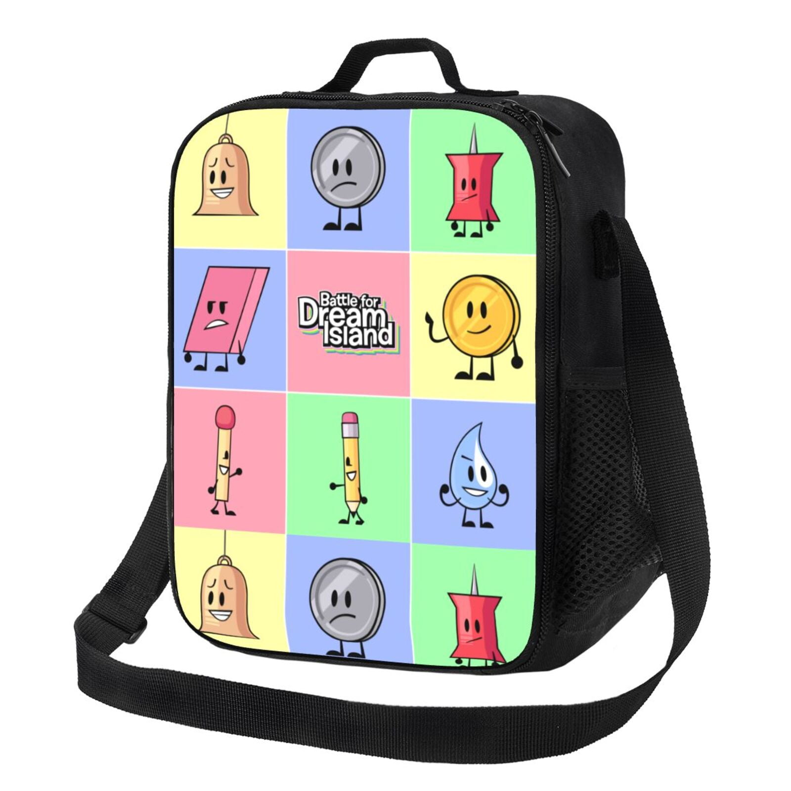 Cartoon BFDI Battle For Dream Island Portable Insulated Lunch Bag ...