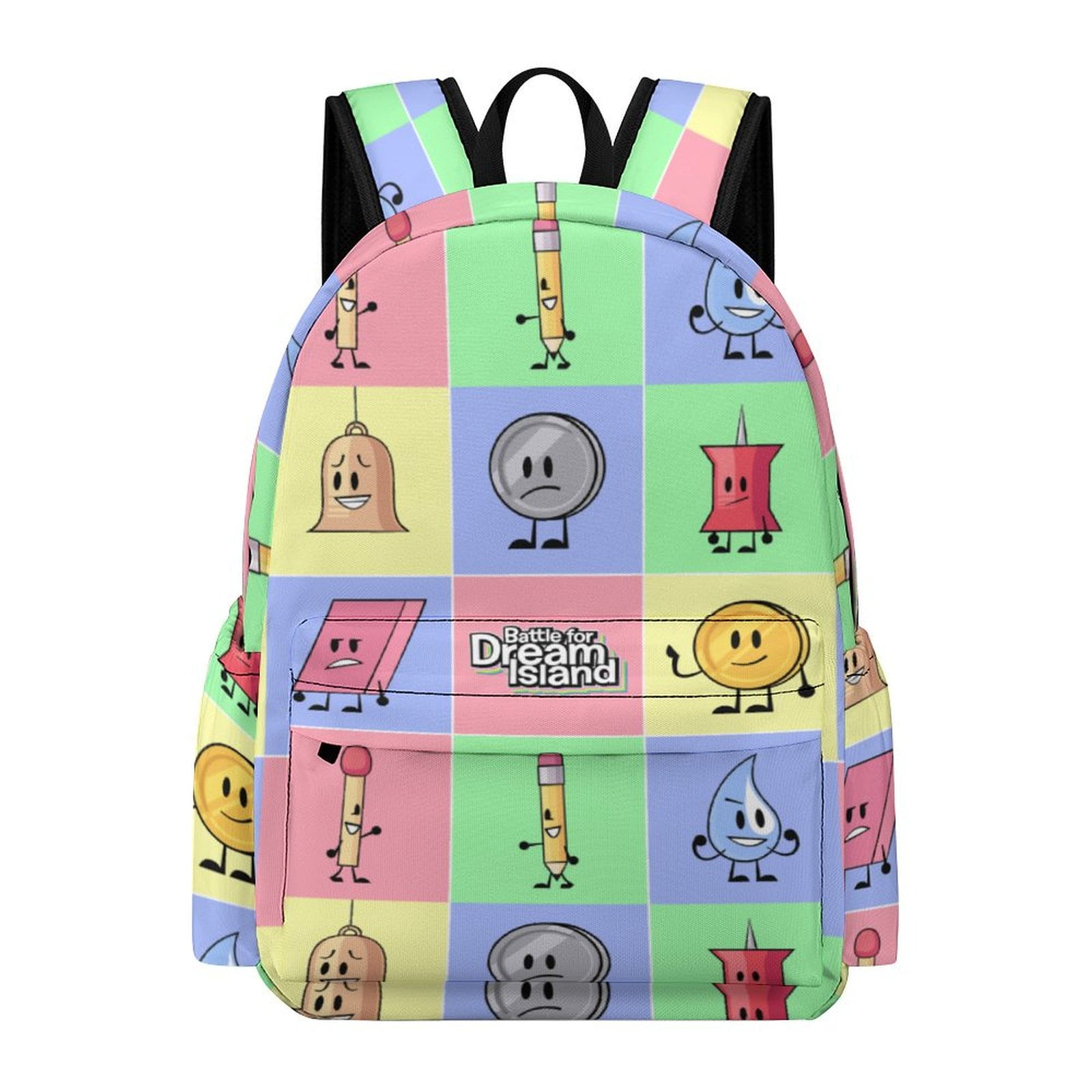 Cartoon BFDI Battle For Dream Island Schoolbag Backpack Daypack Student ...
