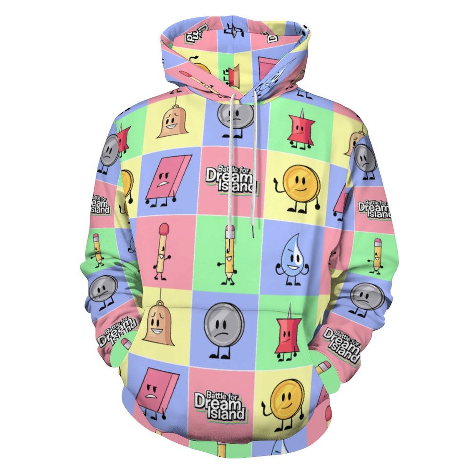 Cartoon BFDI Battle For Dream Island Unisex Sweatshirts Hoodies ...