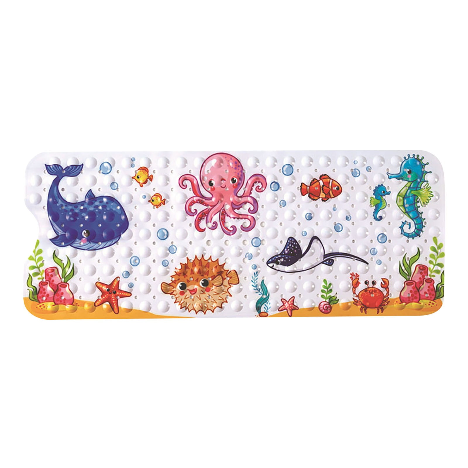 Cartoon Baby Bath Mat, Kids Bathtub Mat Non Slip For Toddler Bath ...