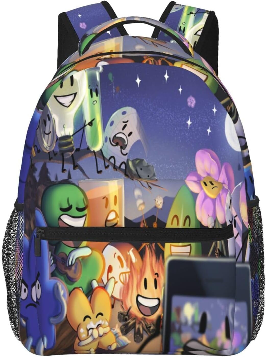 Cartoon Backapck Casual Canvas Bag 3D Print Battle Anime for Bfdi ...
