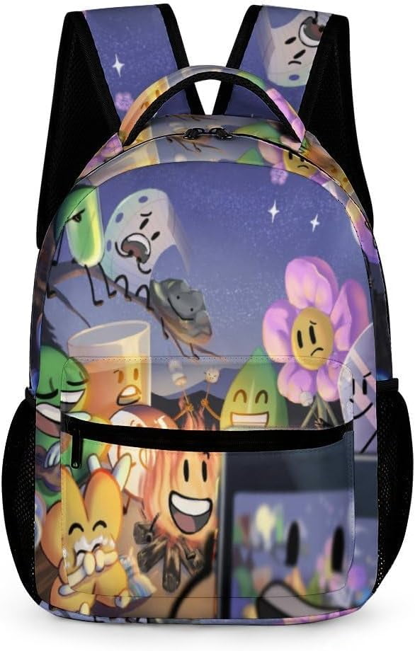 Cartoon Backapck Casual Canvas Bag 3D Print Battle Anime for Bfdi ...