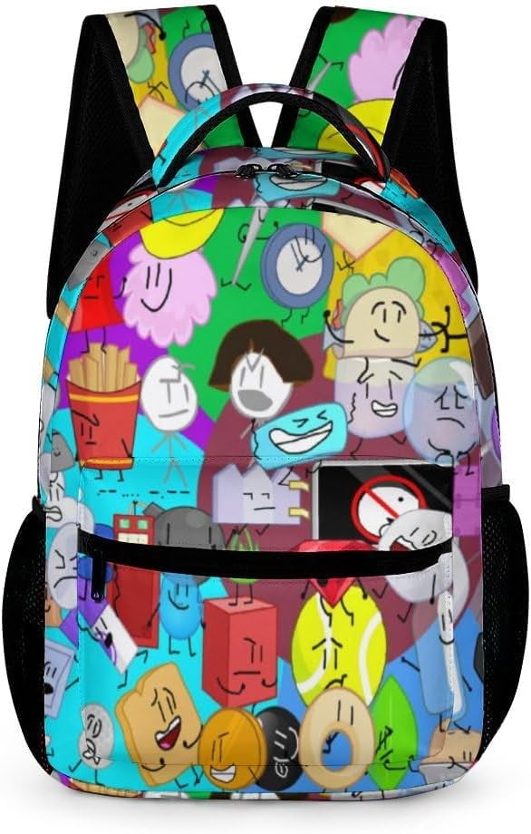 Cartoon Backapck Casual Canvas Bag 3D Print Battle Anime for Bfdi ...