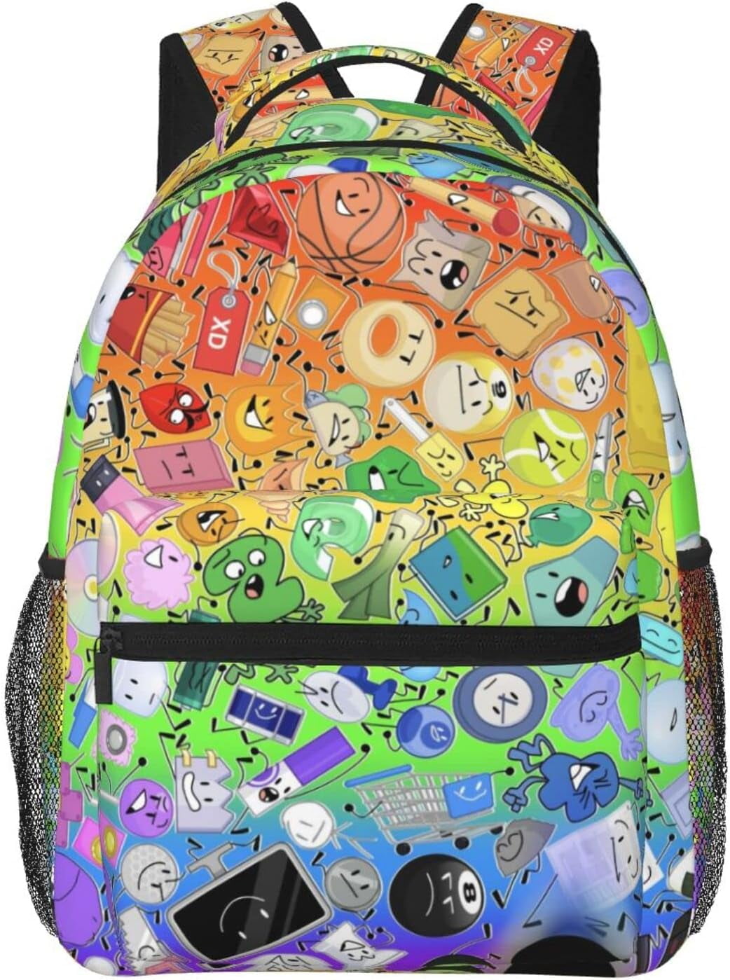 Cartoon Backapck Casual Canvas Bag 3D Print Battle Anime for Bfdi ...