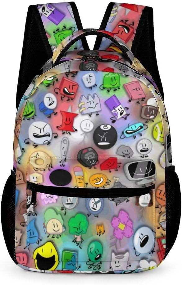 Cartoon Backapck Casual Canvas Bag 3D Print Battle Anime for Bfdi ...