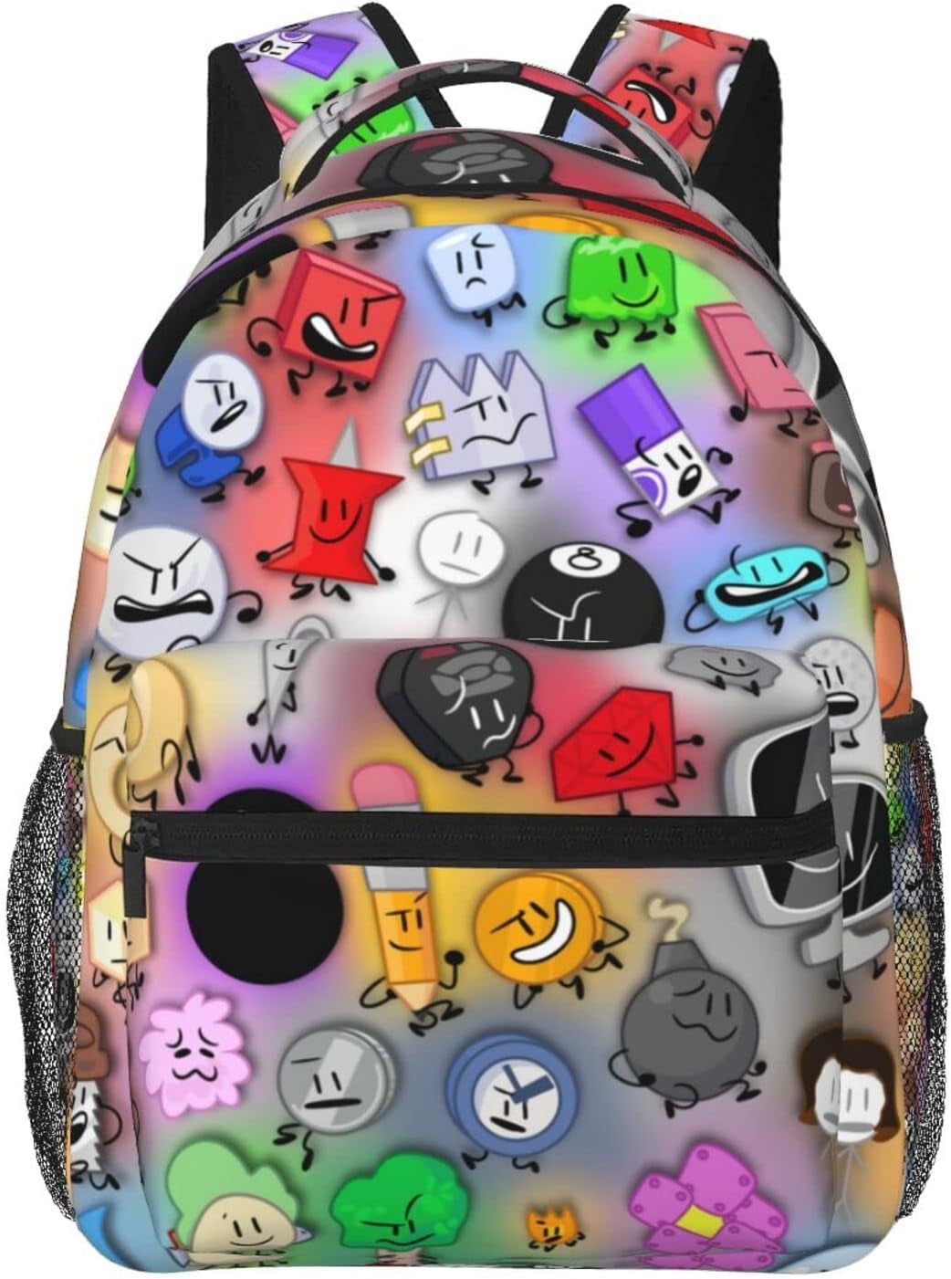 Cartoon Backapck Casual Canvas Bag 3D Print Battle Anime for Bfdi ...