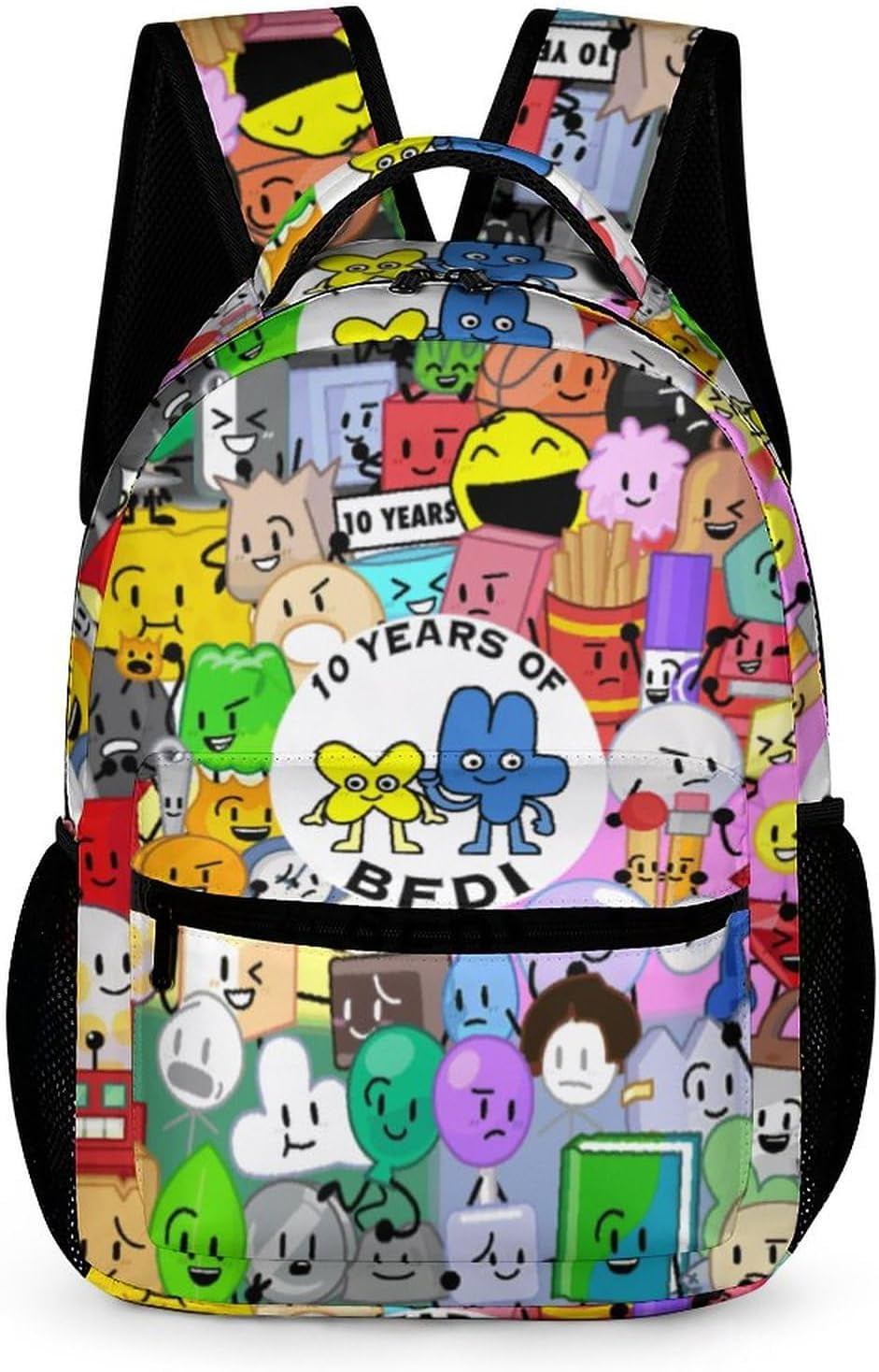 Cartoon Backapck Casual Canvas Bag 3D Print Battle Anime for Bfdi ...