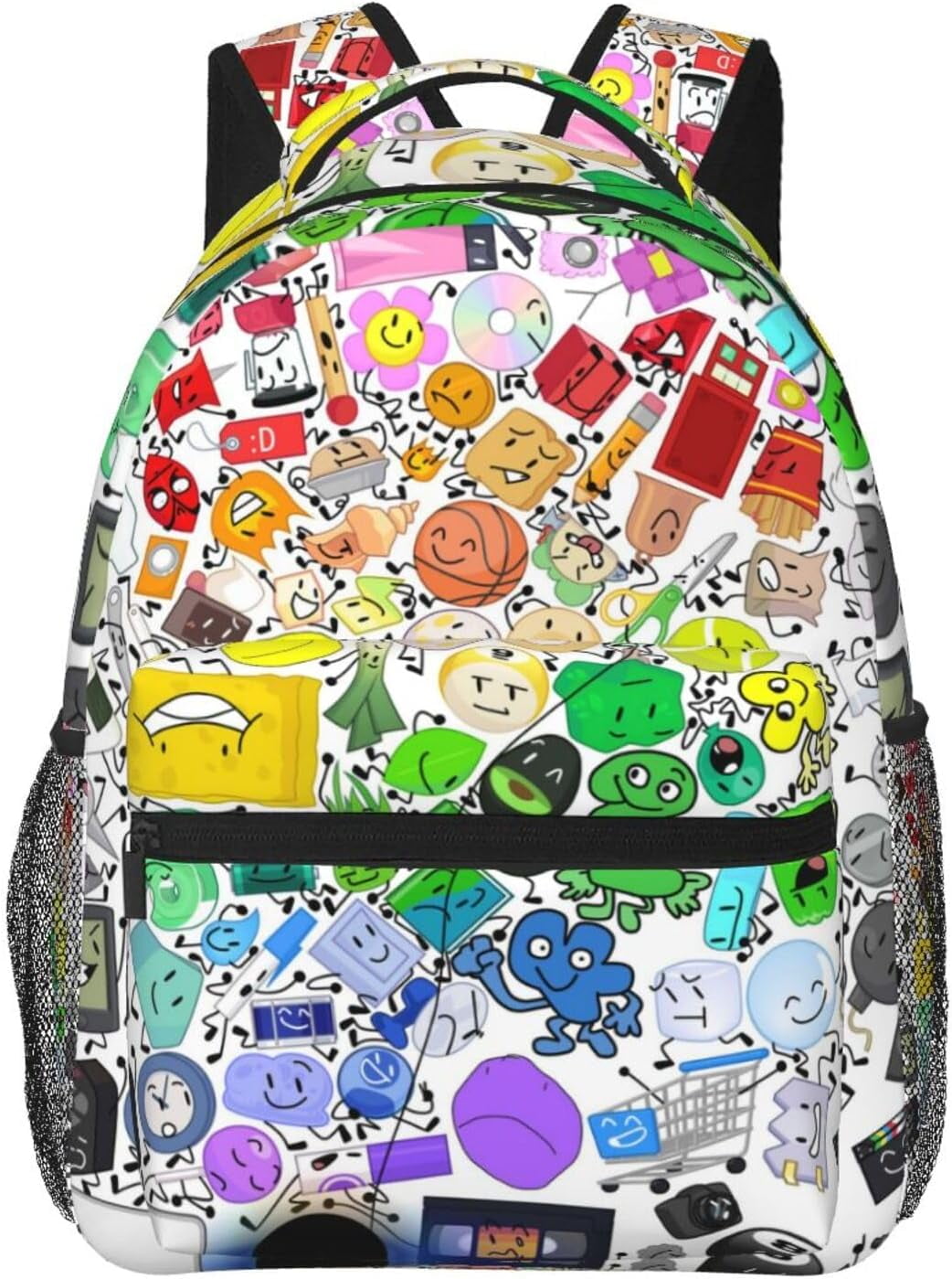 Cartoon Backapck Casual Canvas Bag 3D Print Battle Anime for Bfdi ...