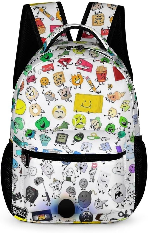 Cartoon Backapck Casual Canvas Bag 3D Print Battle Anime for Bfdi ...