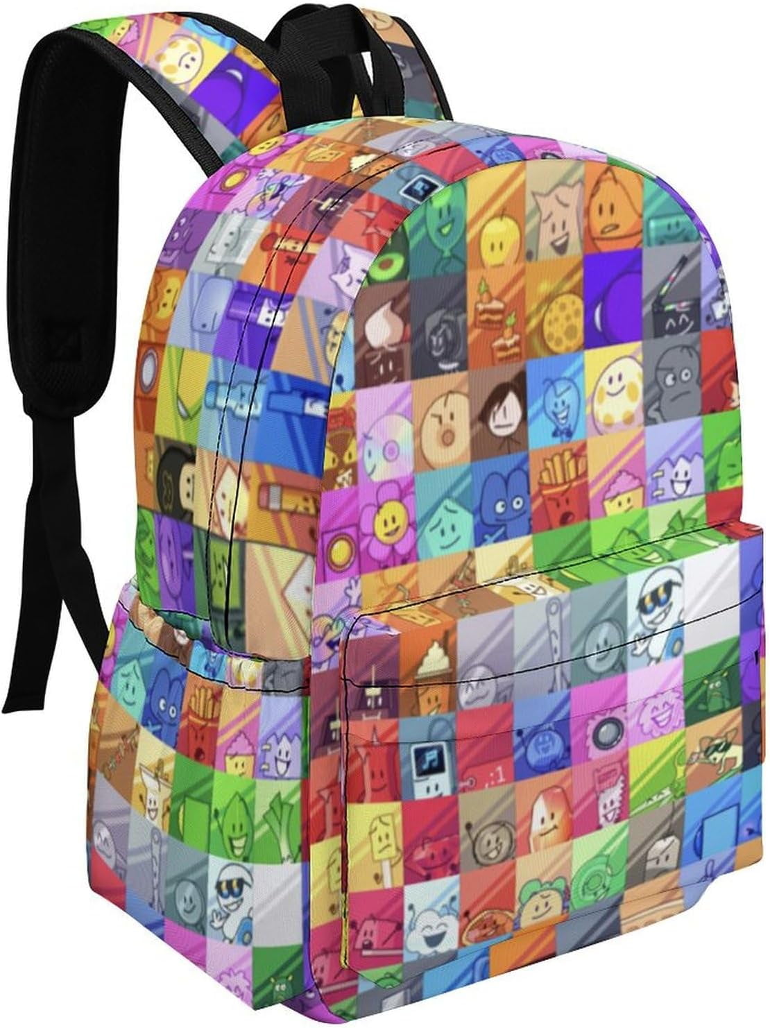 Cartoon Backapck Multifunction Casual Canvas Bag Battle Anime for Bfdi ...