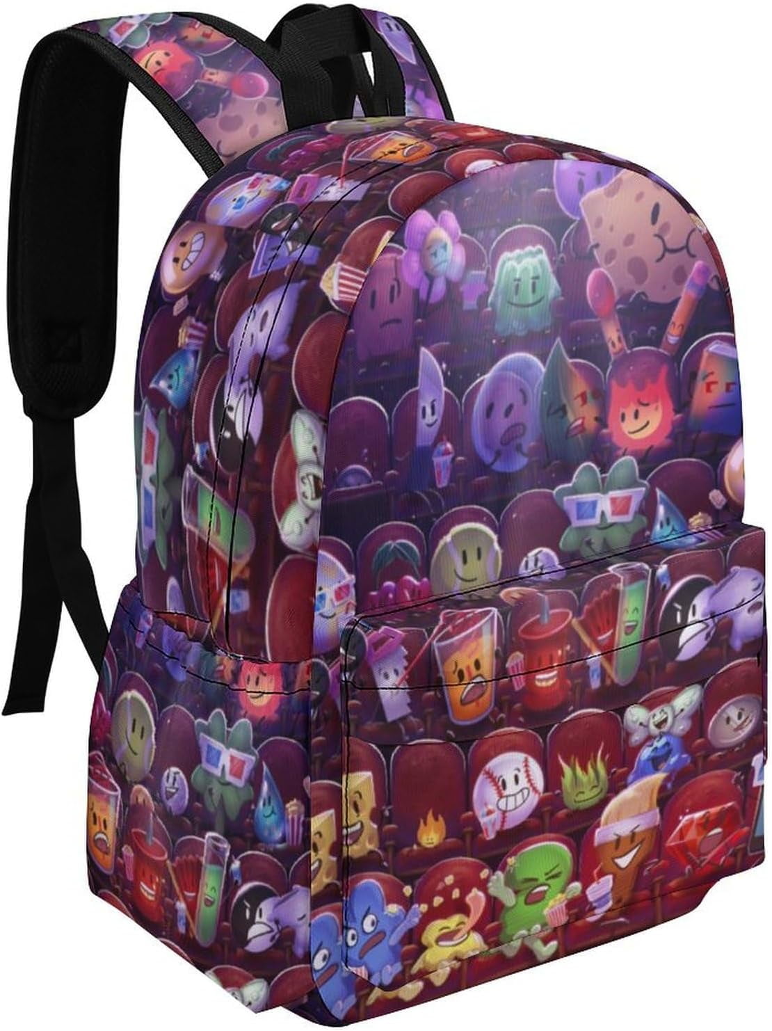 Cartoon Backapck Multifunction Casual Canvas Bag Battle Anime for Bfdi ...