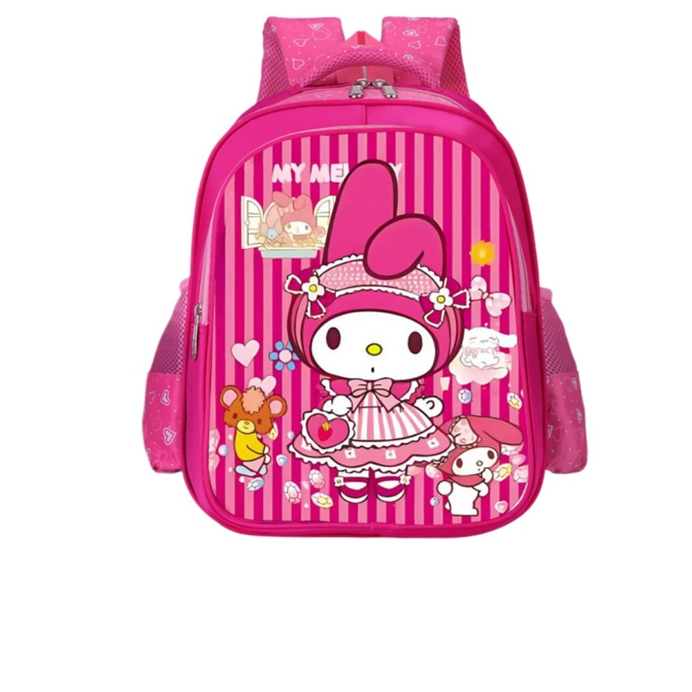 Cartoon Backpack 15 Inch Kuromi Kitty Elsa Melody Backpack for Cute Bag Large-Capacity Bag ...