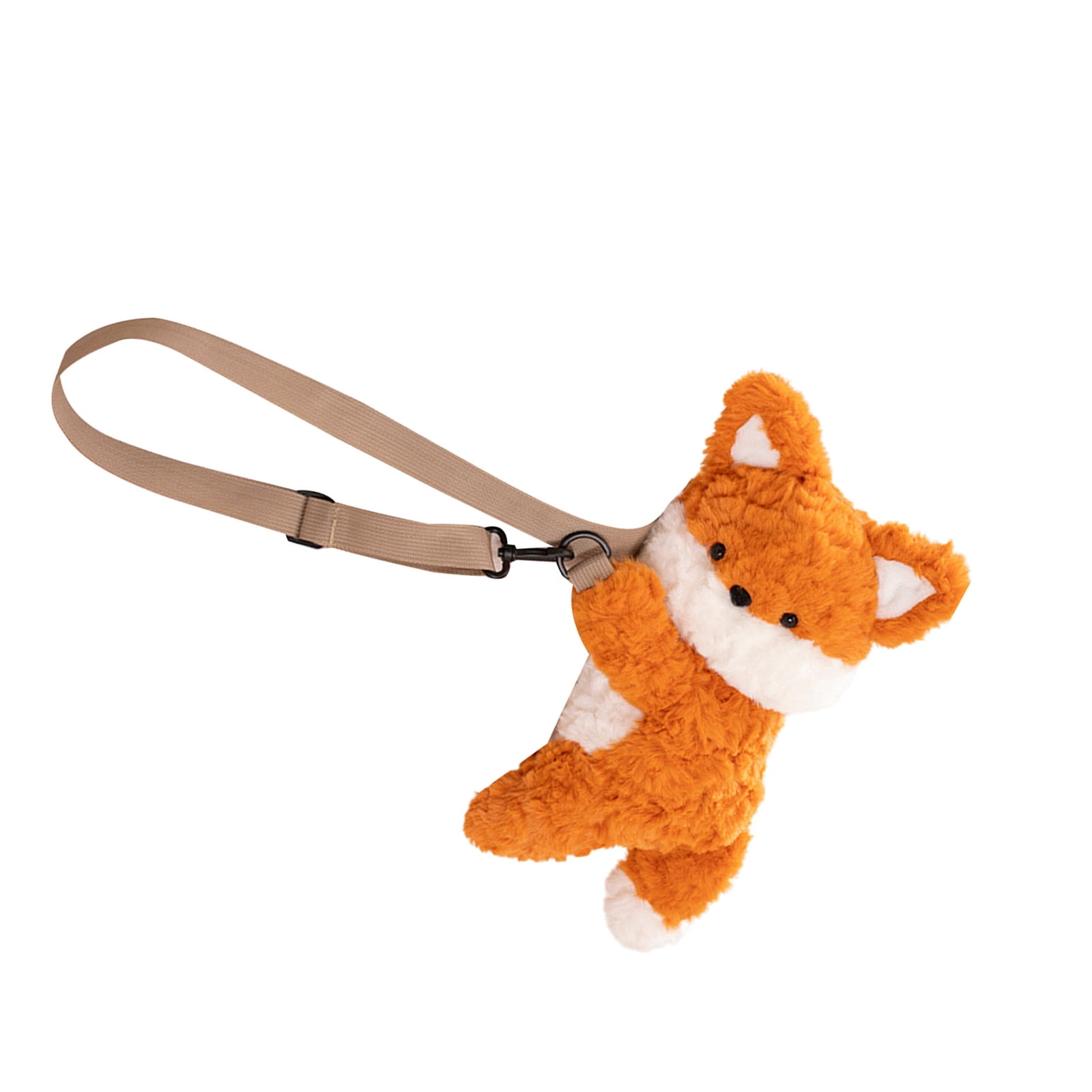 Cartoon Backpack Plush Foxes Shoulder Bag Lovely Coin Purse Soft ...