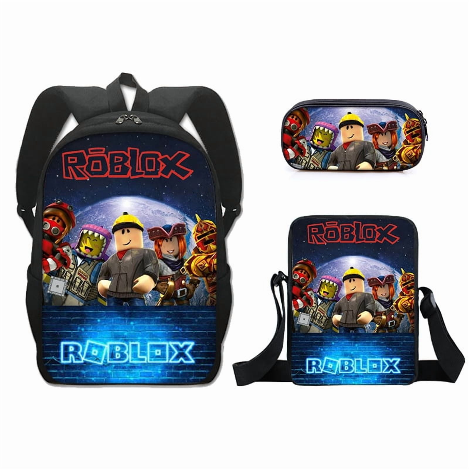 Cartoon Backpack Roblox Anime Backpacks Set Laptop Backpack Lightweight ...
