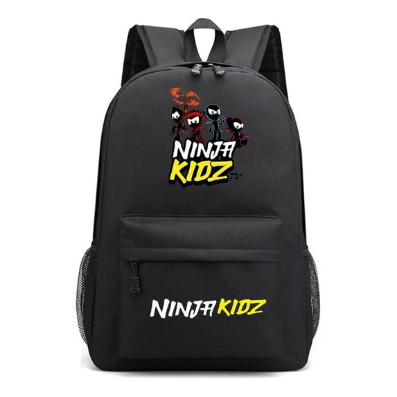 Cartoon Backpack for School Ninja Kidz Themed Bookbag Durable ...