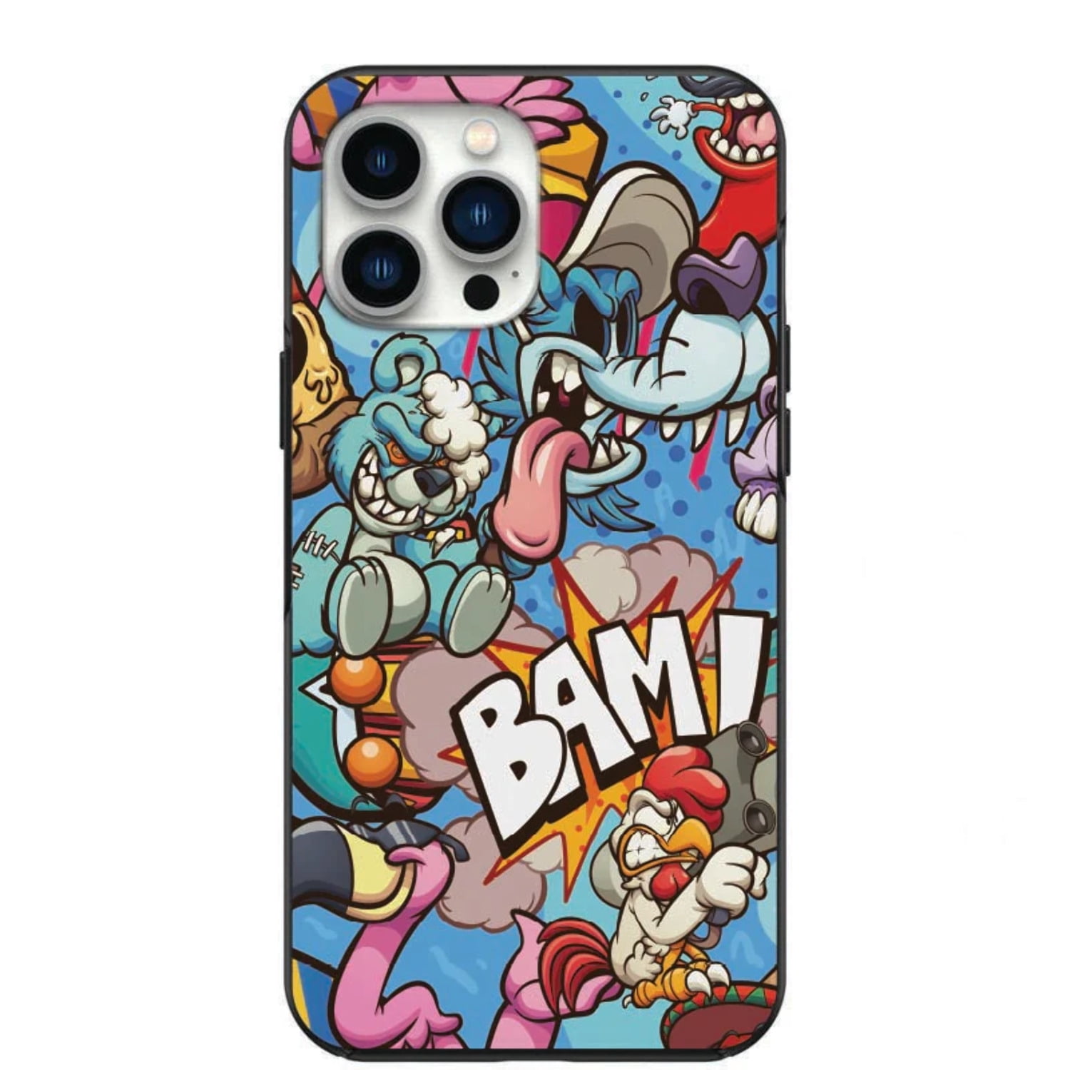 Cartoon Bad Boys Comic design Phone Case for iPhone 7 8 X XS XR SE 11 ...